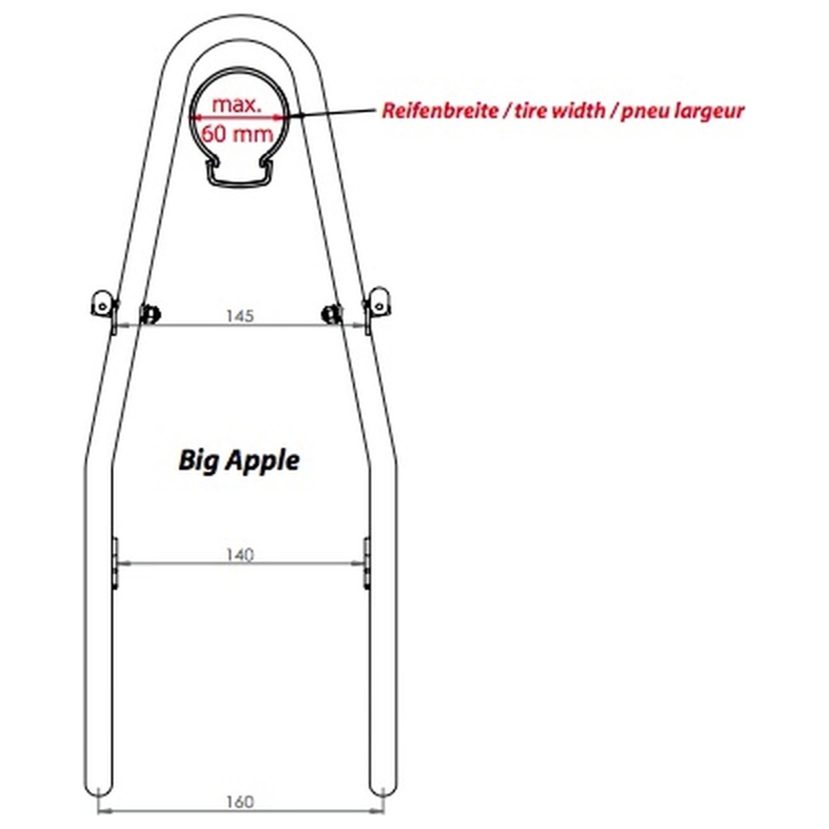 Tubus Tara Low Rider Big Apple Front Rack | Good Cycles | Shop Online ...